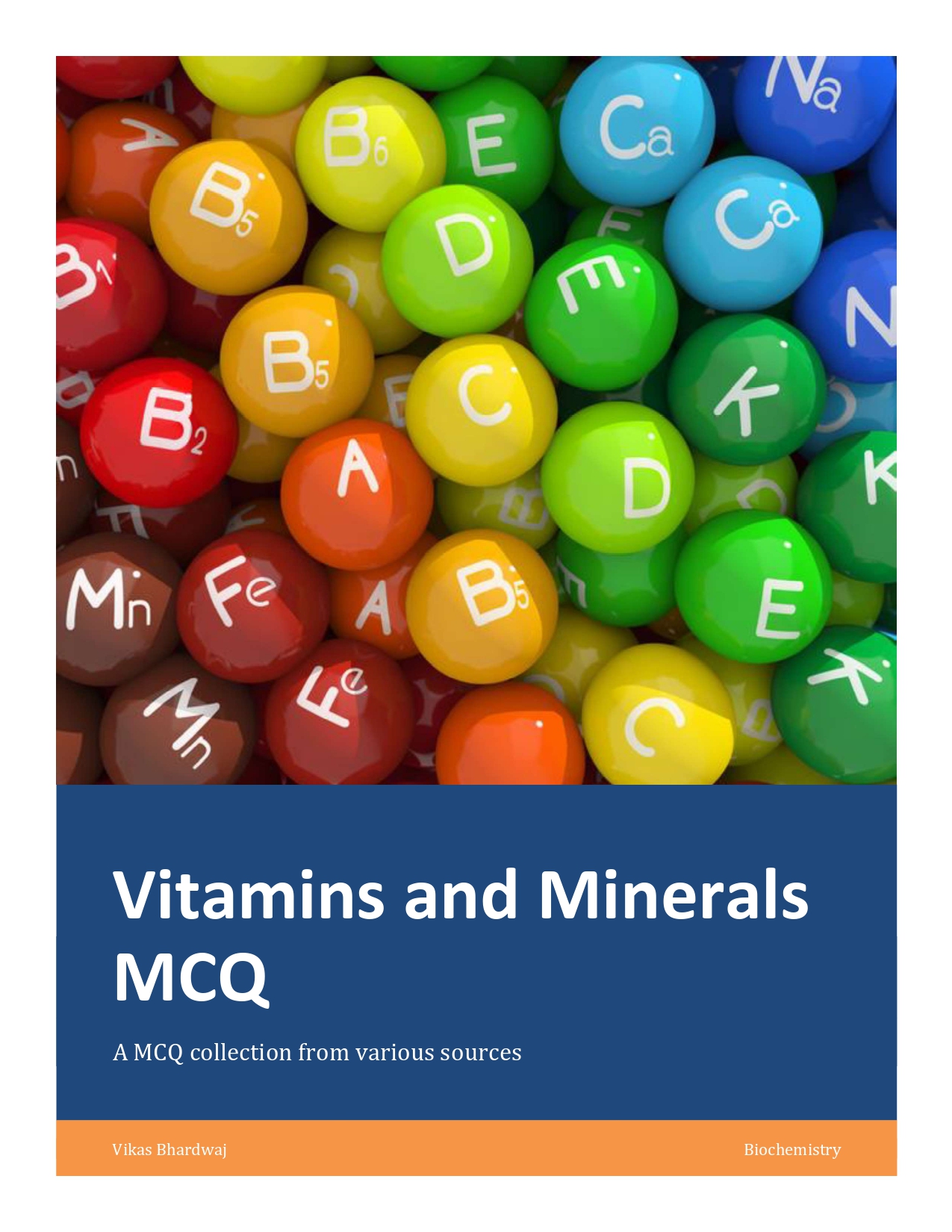 Vitamins and Minerals MCQ - Medical MCQ